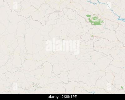 Houaphan, province of Laos. Open Street Map. Locations and names of ...