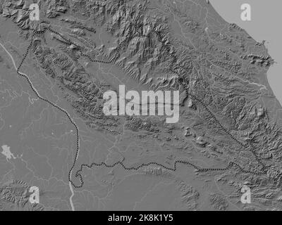 Khammouan, province of Laos. Elevation map colored in wiki style with ...