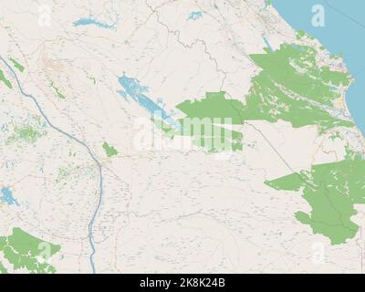 Khammouan, province of Laos. Open Street Map. Locations and names of ...