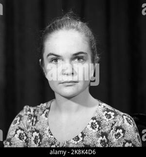 Oslo January 1971 actor Anne Marit Jacobsen, photographed shortly after she made her ...