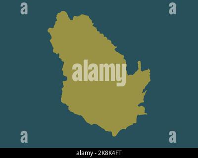 Phongsali, province of Laos. Solid color shape. Locations and names of ...