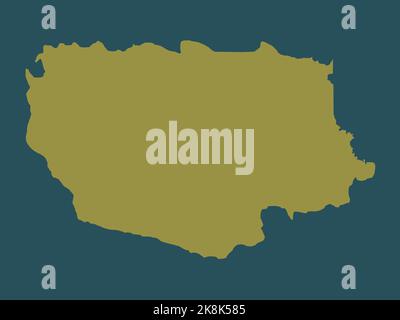 Savannakhet, province of Laos. Solid color shape. Locations and names ...