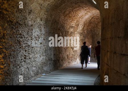 Gallery under the Roman theatre of Cádiz (Theatrum Balbi) ancient ...