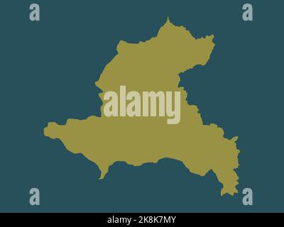 Xekong, province of Laos. Solid color shape. Corner auxiliary location ...