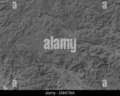 Xiangkhoang, province of Laos. Elevation map colored in wiki style with ...