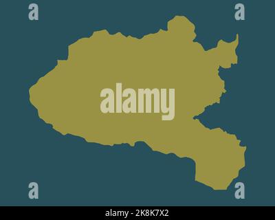 Xiangkhoang, province of Laos. Solid color shape. Locations and names ...