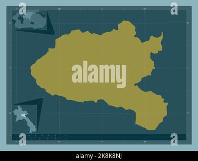 Xiangkhoang, province of Laos. Solid color shape Stock Photo - Alamy