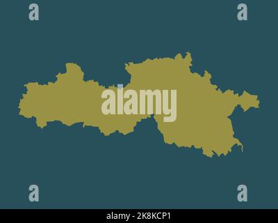 Zemgale, province of Latvia. Solid color shape. Locations and names of ...