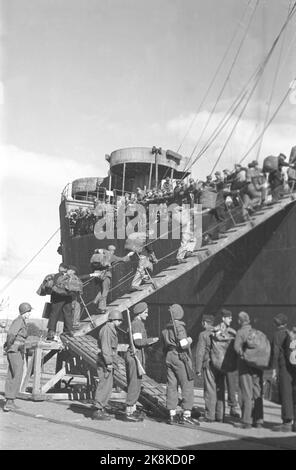 Drammen 1945. The liberation. The German soldiers and officers finally ...