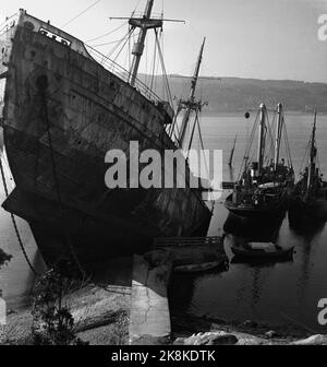 Drøbak; The Danube prison ship that was lowered during the war by the ...