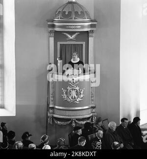 Vang church on March 19, 1961. Ingrid Bjerkås, Norway's first female ...