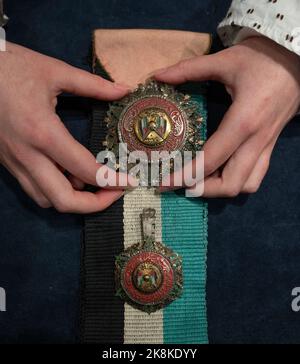 The Order of Al Nahda, First Class, star, badge and sash awarded to ...