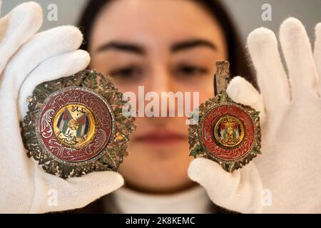 The Order of Al Nahda, First Class, star, badge and sash awarded to ...