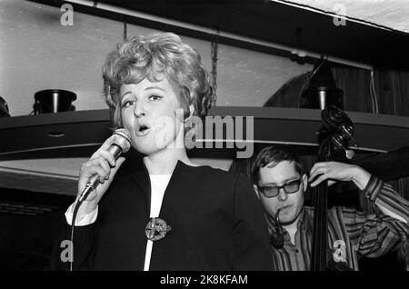 Oslo December 1968 Jazz singer Karin Krog sings. Photo: Aage Storløkken ...