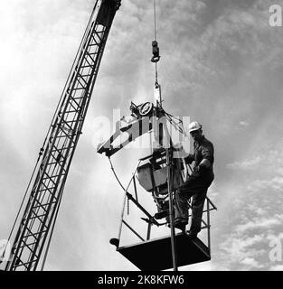 Tønsberg 196007 Norway's first oil refinery under construction at ...