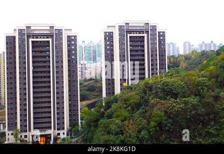 YICHANG, CHINA - OCTOBER 24, 2022 - An aerial photo shows the scenery ...