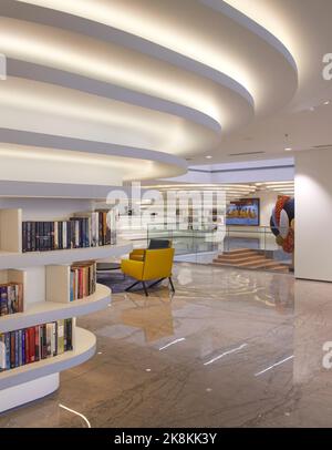 Atrium library. RP Sajiv Goenka Group - Corporate Headquarters, Kolkata ...