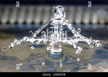 A wet transparent water splashing wallpaper Stock Photo - Alamy