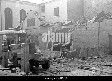 WW2 Oslo 19450201 Explosion in Isberg's gas station. Sabotage. Photo ...