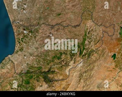 Akkar, governorate of Lebanon. Low resolution satellite map. Locations ...