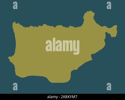 Akkar, governorate of Lebanon. Solid color shape. Locations of major ...