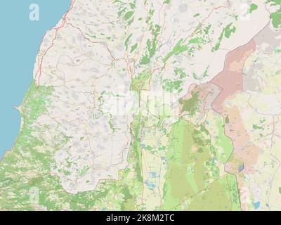 Nabatiyeh, governorate of Lebanon. Open Street Map. Locations and names ...