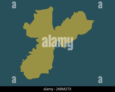 Nabatiyeh, governorate of Lebanon. Solid color shape. Locations and ...