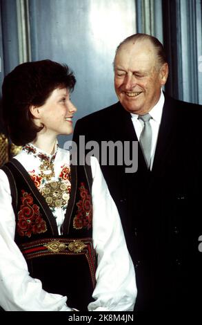 Asker 19860511: Princess Märtha Louise photographed at Skaugum ...