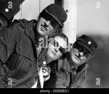 Skui 19680331. NM in jump. Sonja Haraldsen and Crown Prince Harald ...