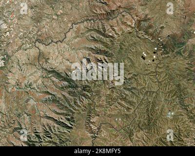 Butha-Buthe, district of Lesotho. High resolution satellite map ...