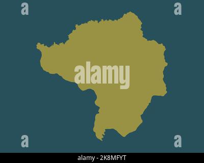 Butha-Buthe, district of Lesotho. Solid color shape. Locations and ...