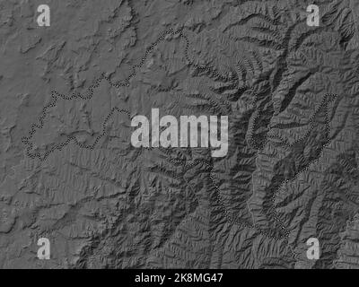 Leribe, district of Lesotho. Elevation map colored in wiki style with ...