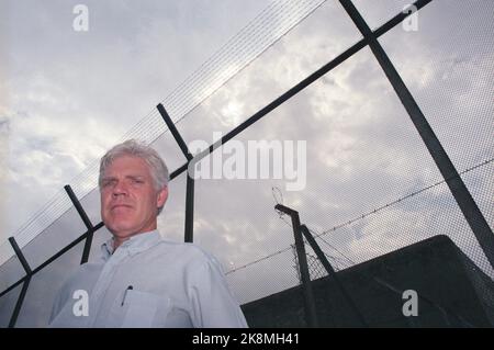 Oslo 1991 - visiting spy convicted Arne Treholt in prison. Photo: Ingar ...
