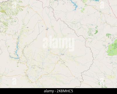 Mokhotlong, district of Lesotho. Open Street Map. Locations and names ...