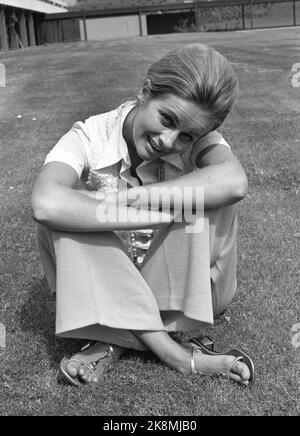 Oslo July 19, 1969. Sissel Benneche Osvold is the program director in ...