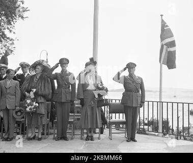 Oslo 19500607. Eleanor Roosevelt is in Oslo to unveil the statue of her ...