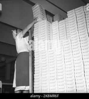 Oslo 19450908. The chocolate factory Freia has resumed production after ...