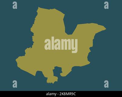 Bomi, county of Liberia. Solid color shape. Locations and names of ...