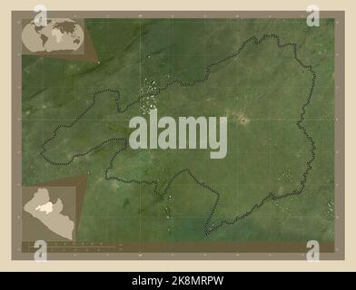 Bong, county of Liberia. High resolution satellite map Stock Photo - Alamy