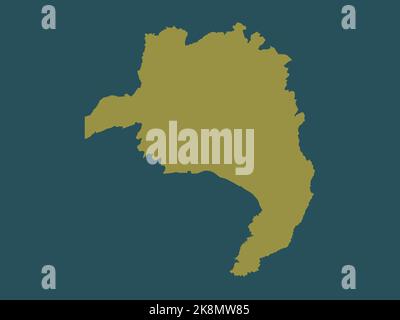 Lofa, county of Liberia. Solid color shape. Locations and names of ...