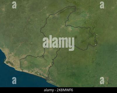 Margibi, county of Liberia. High resolution satellite map. Locations of ...