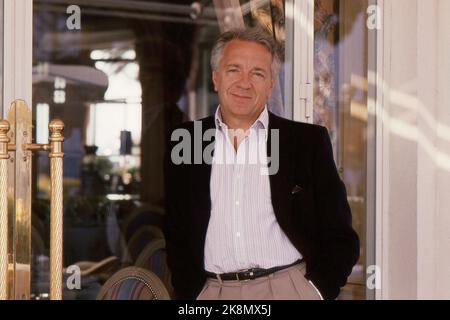 Jean-Pierre Cassel, French actor, and his wife Anne, during the 1992 ...