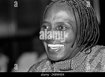 Miriam Makeba. Portrait of the South African singer and songwriter ...