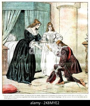 The Three Musketeers, Lord de Winter and Milady Stock Photo - Alamy