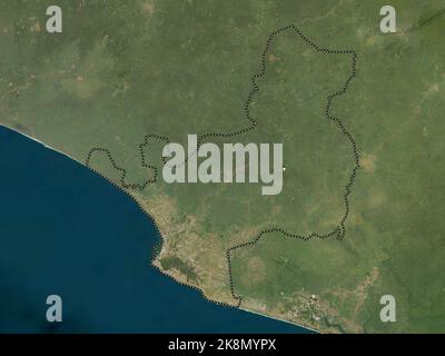 Montserrado, county of Liberia. High resolution satellite map ...
