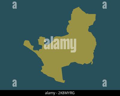 Montserrado, county of Liberia. Solid color shape. Locations and names ...