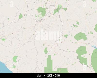 Nimba, county of Liberia. Open Street Map. Locations and names of major ...