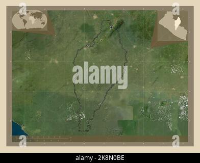 Nimba, county of Liberia. High resolution satellite map Stock Photo - Alamy