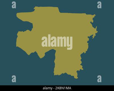 River Gee, county of Liberia. Solid color shape. Locations and names of ...