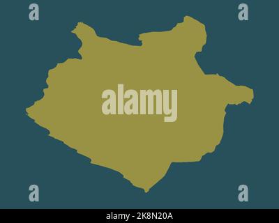 Sinoe, county of Liberia. Solid color shape. Locations of major cities ...